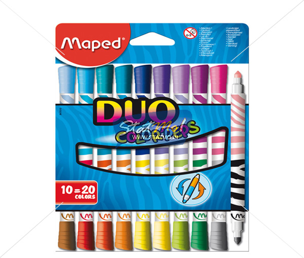 Maped Felt Pens Duo X 10 In Cardboard Pack – StatMo