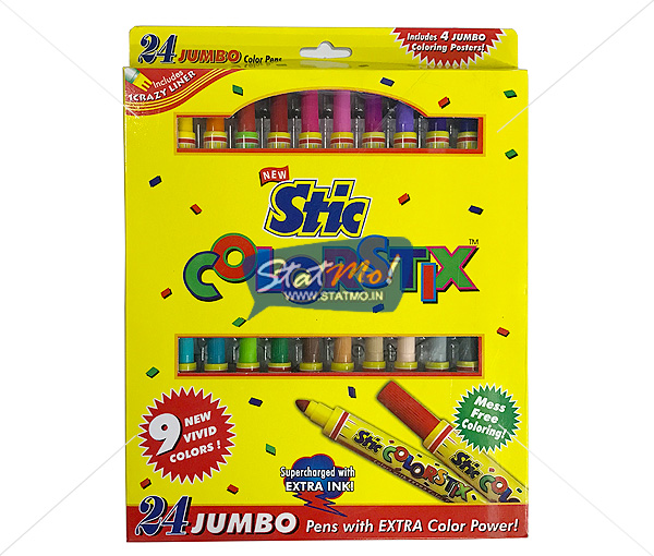 Stic Colorstix Jumbo Color Pens (24 Color Set) – StatMo