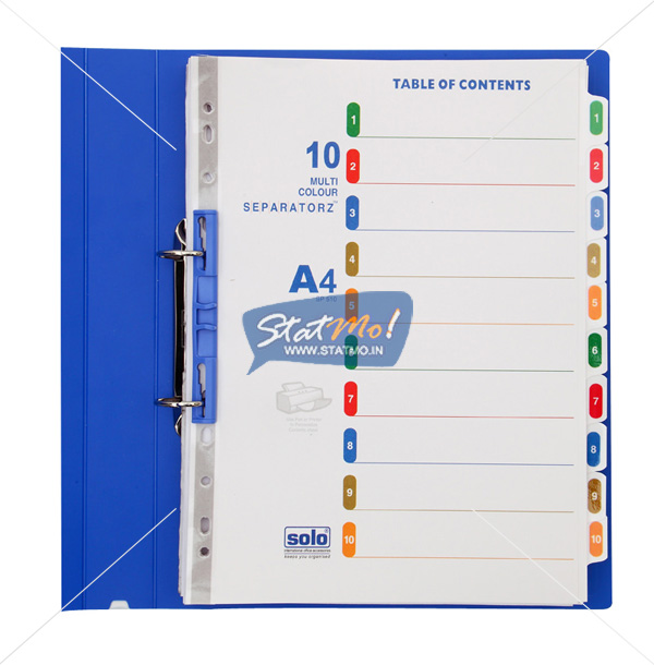 Solo Separatorz A4 With Index 1to10 tabs – StatMo