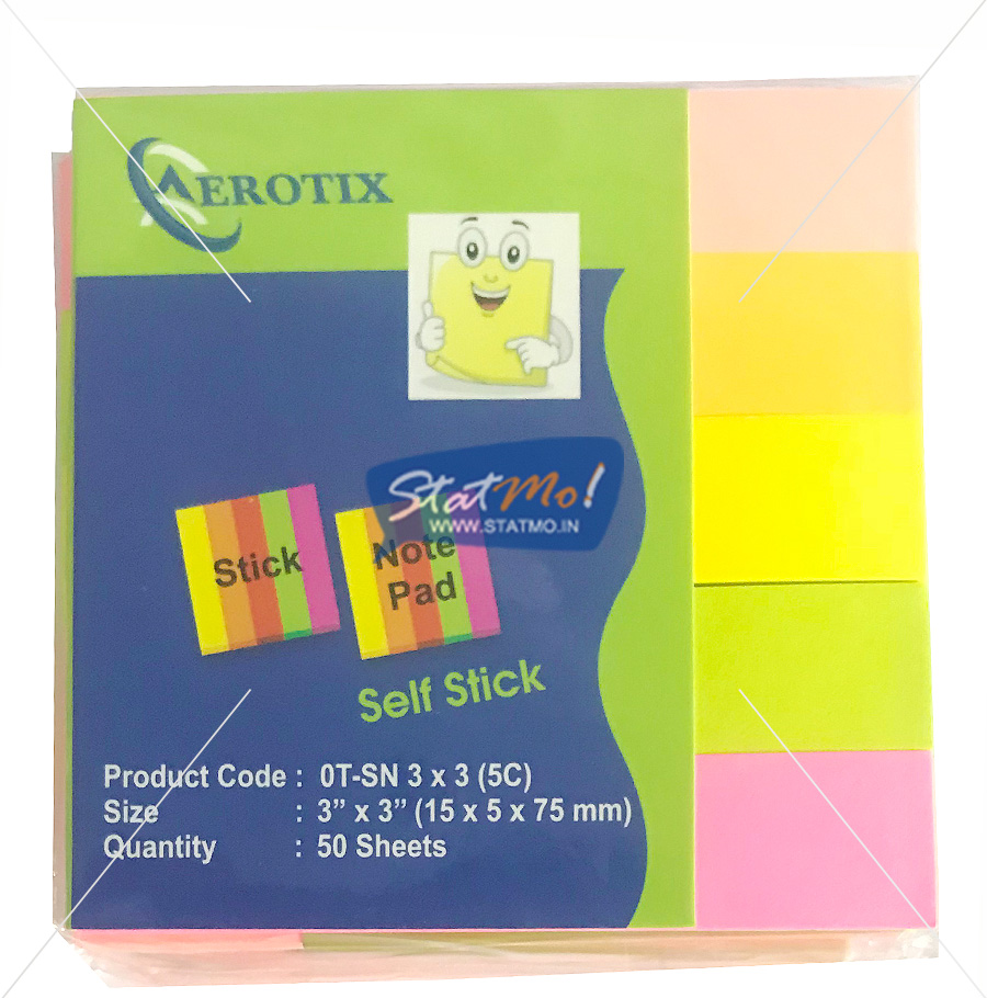 Aerotix Stick Note Pad Five Color – StatMo