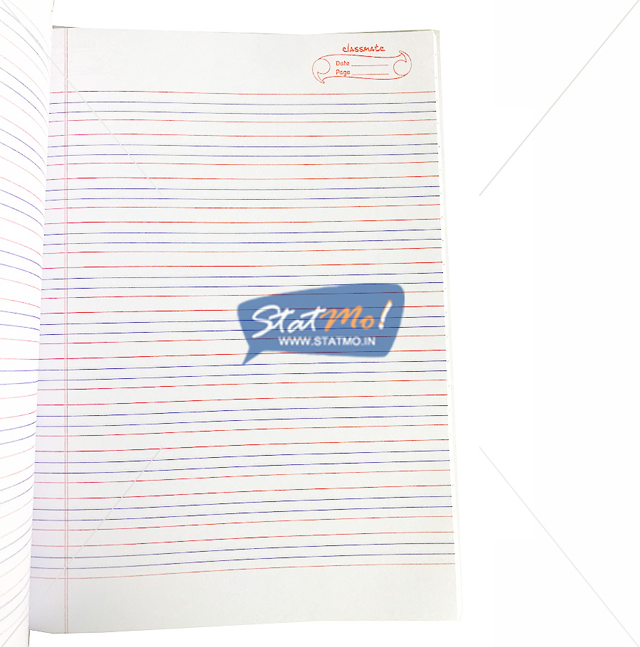 Classmate Notebook Single Line / Four Lines with Gap / Squares 1cm Soft ...